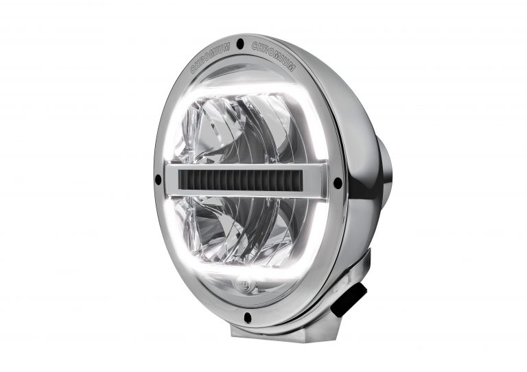 Scheinwerfer Hella Luminator LED Chromium 25 mit Positionslicht HS